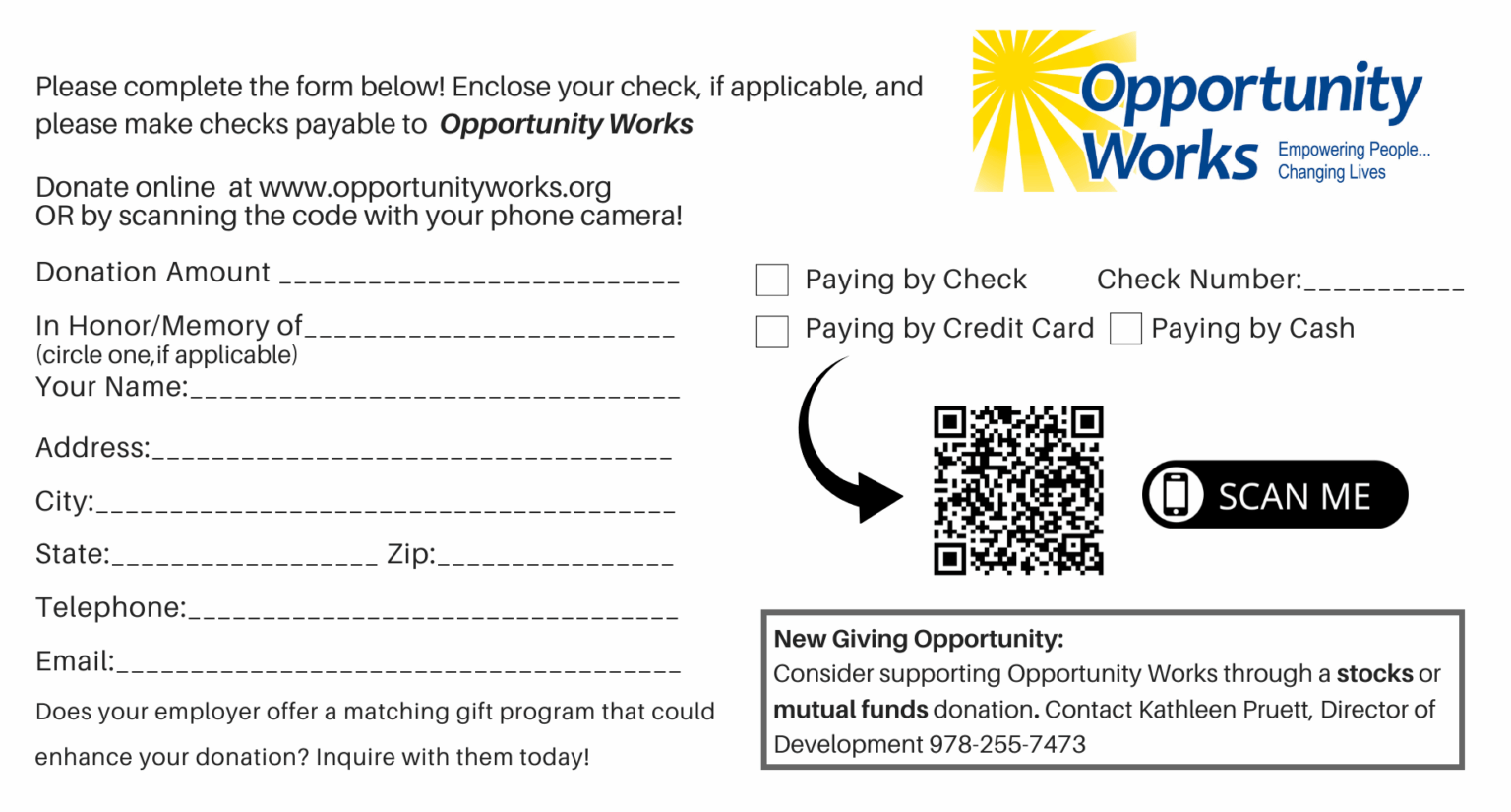 2025 Annual Appeal - Opportunity Works